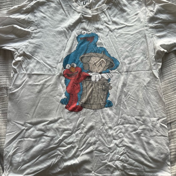 Shirts | White Kaws Graphic Tee | Poshmark